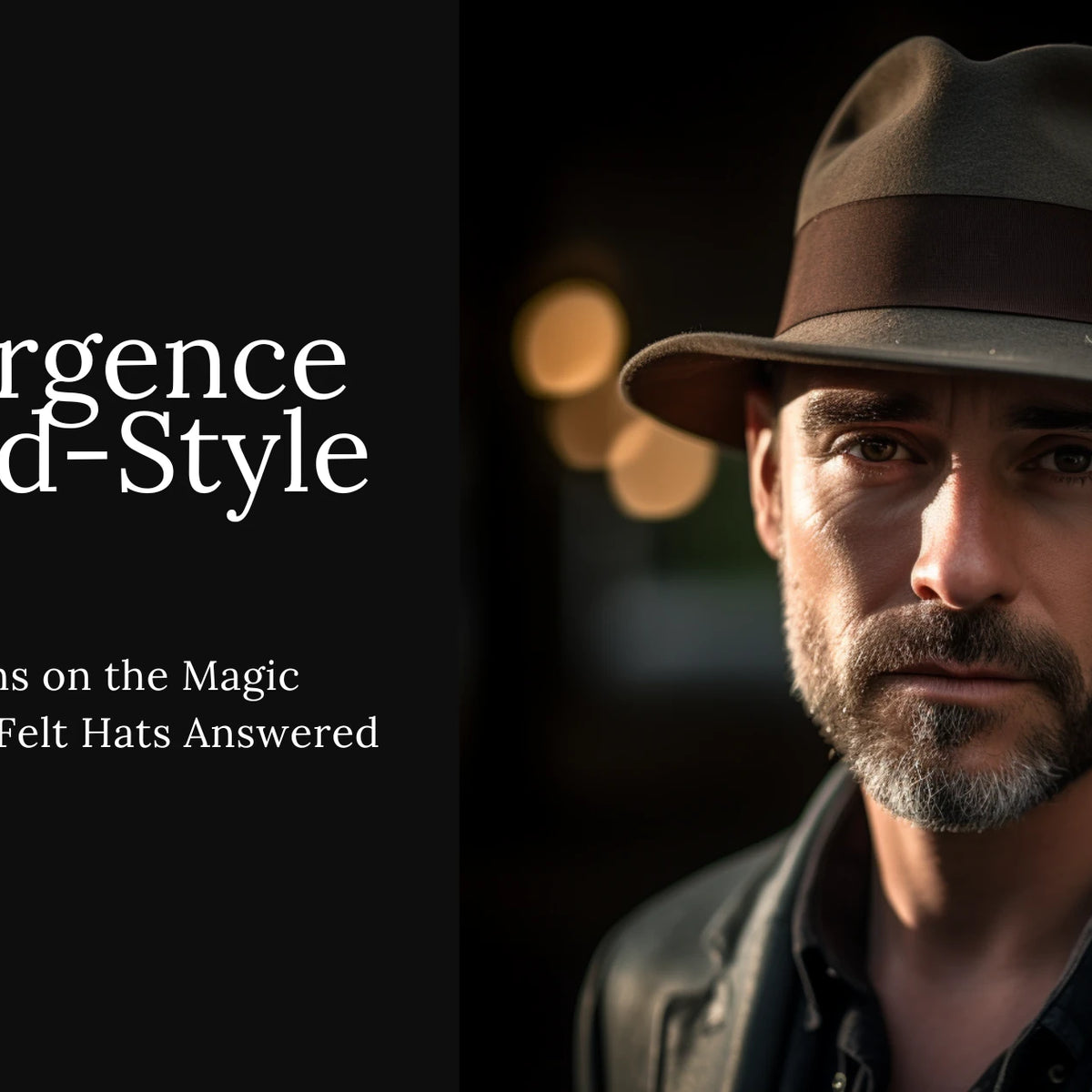 Old-Style Felt Hats: A Blend of Tradition & Modern Elegance – Agnoulita ...