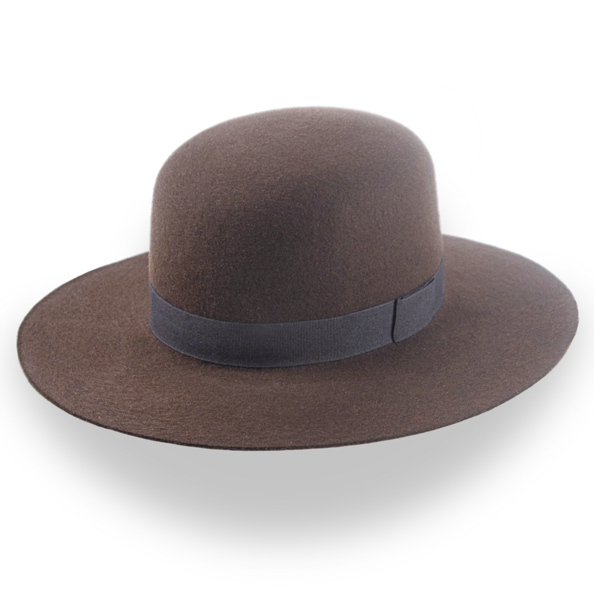 Chocolate Round-Top Cowboy Hat in Premium Wool – Agnoulita Hats