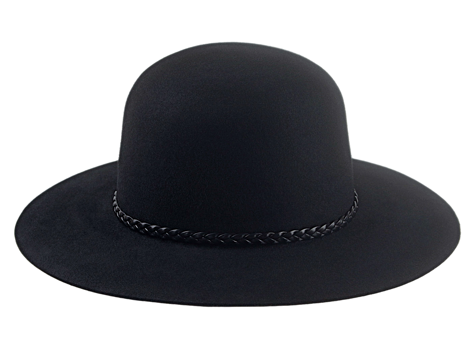 Black Open Crown Cowboy Hat - The Indian | Agnouita Hats – Agnoulita