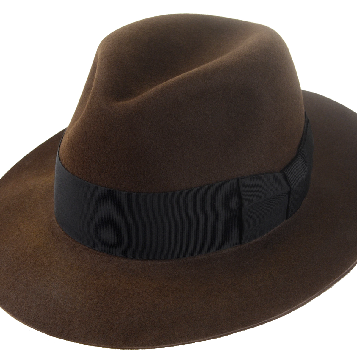 1940s Fedora Hat in Brown - The Silkstone | Agnoulita Hats