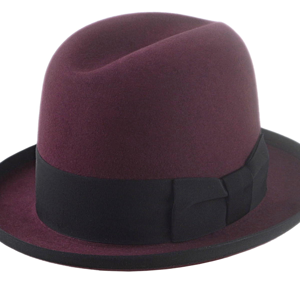 Beaver Fur Felt Homburg Hat: The Ambassador | Agnoulita Hats