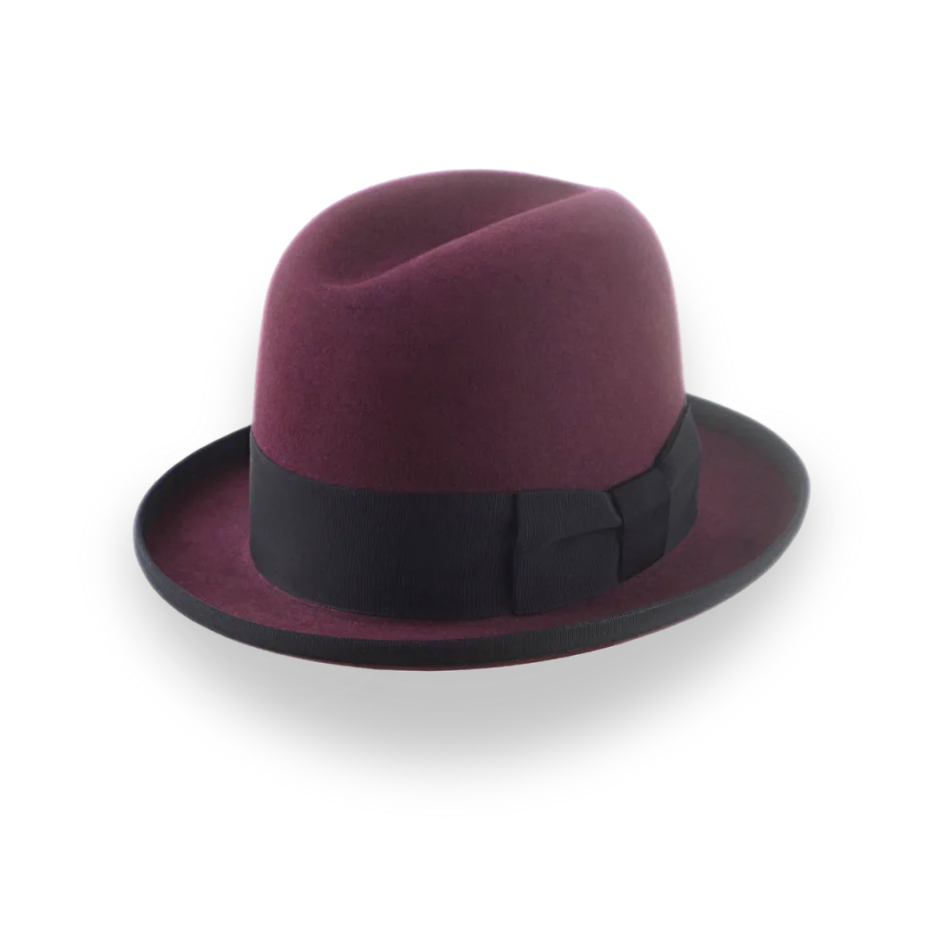 Beaver Fur Felt Homburg Hat: The Ambassador – Agnoulita Hats