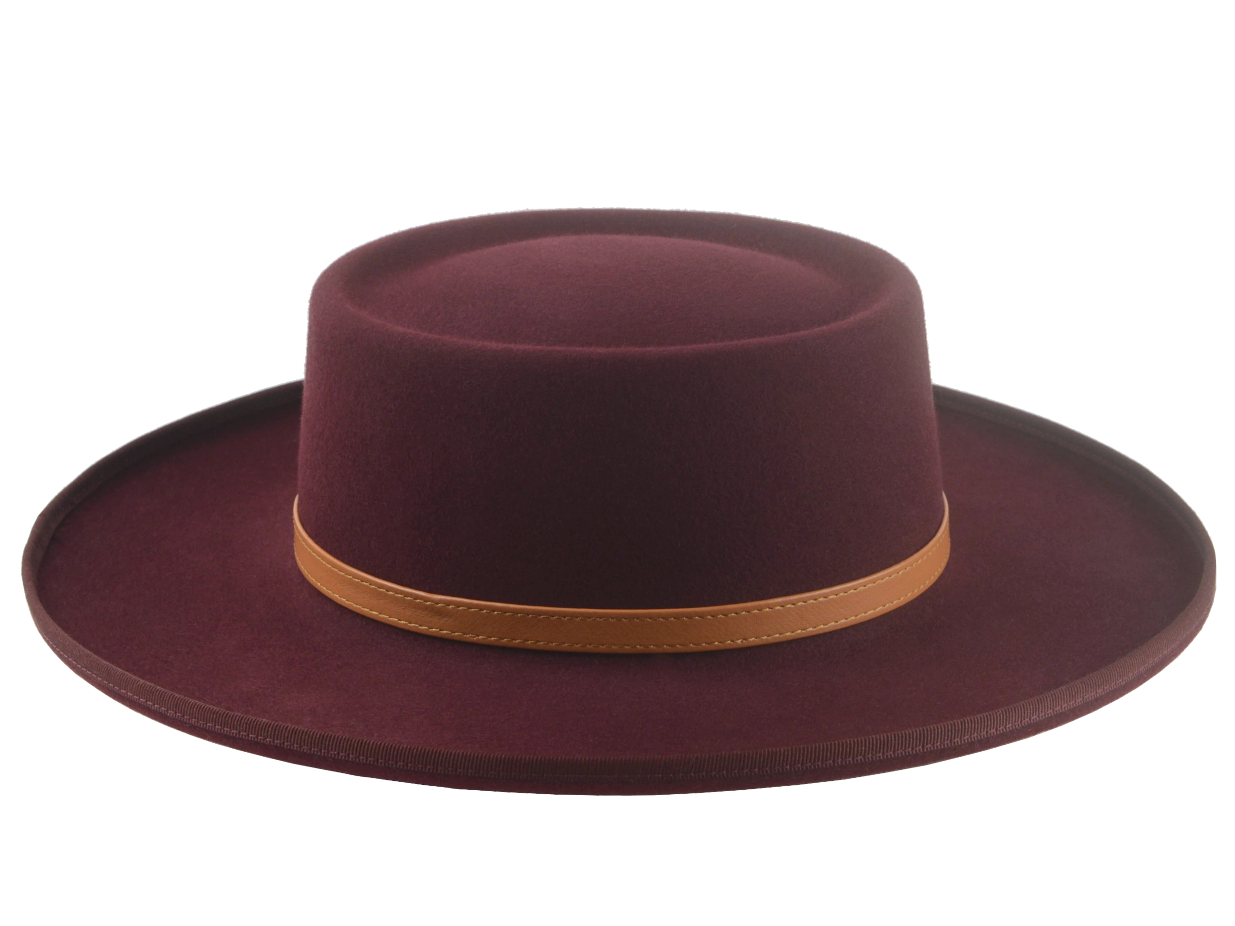 Burgundy Gambler Hat - The Vista | Agnoulita Hats