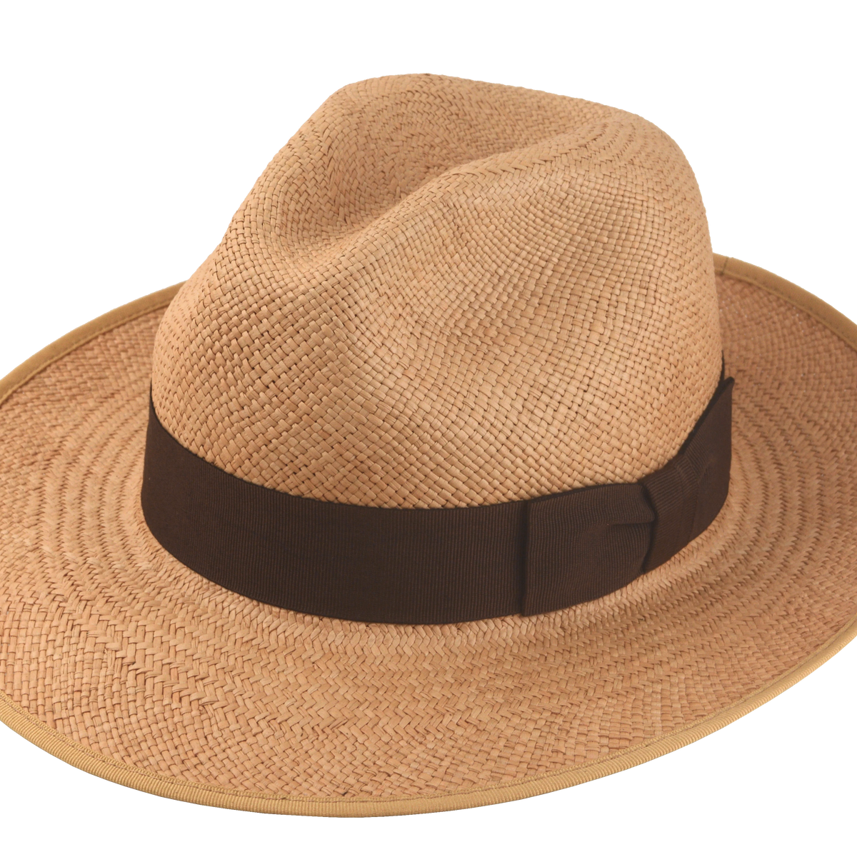 Brown Panama Fedora Hat - The Equator | Agnoulita Hats