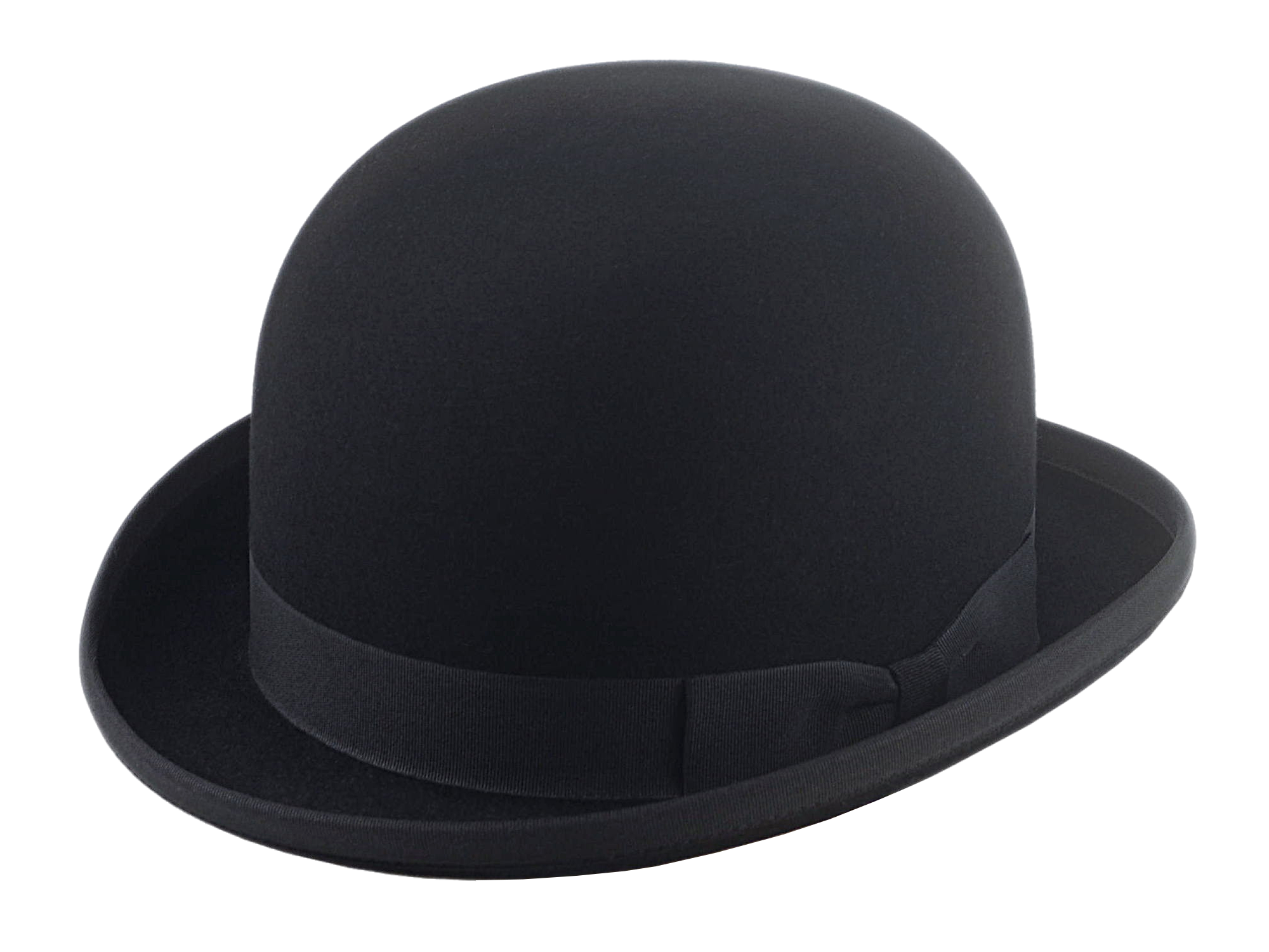Cola-Bowler-Hut für Männer aus schwarzem Pelzfilz | Agnoulita-Hüte