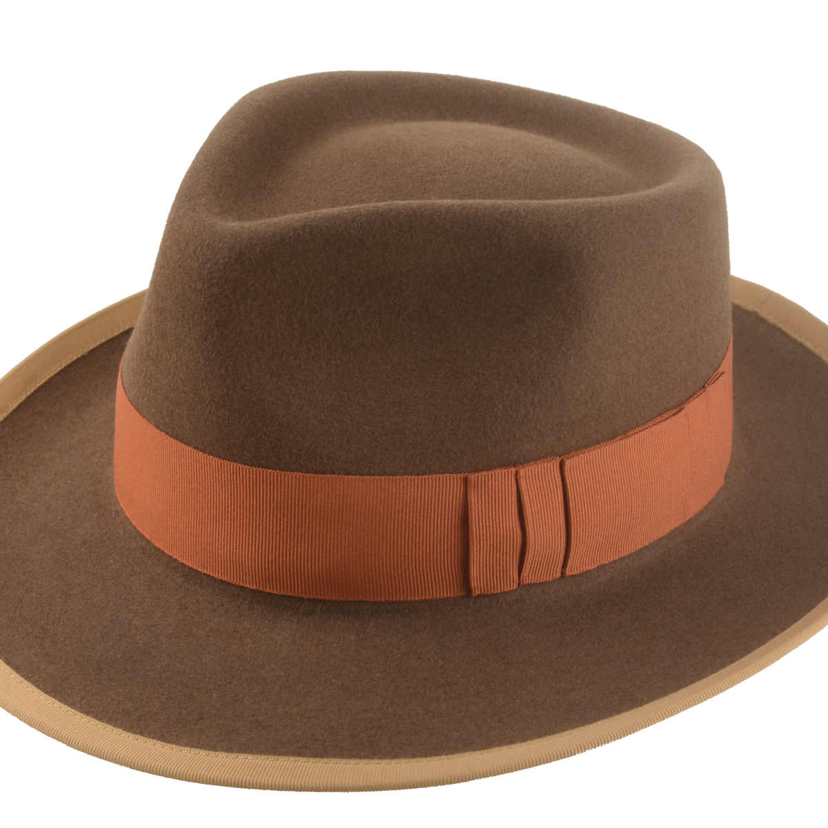 Brown Fedora Hat for Men - The Pandamator | Agnoulita Hats