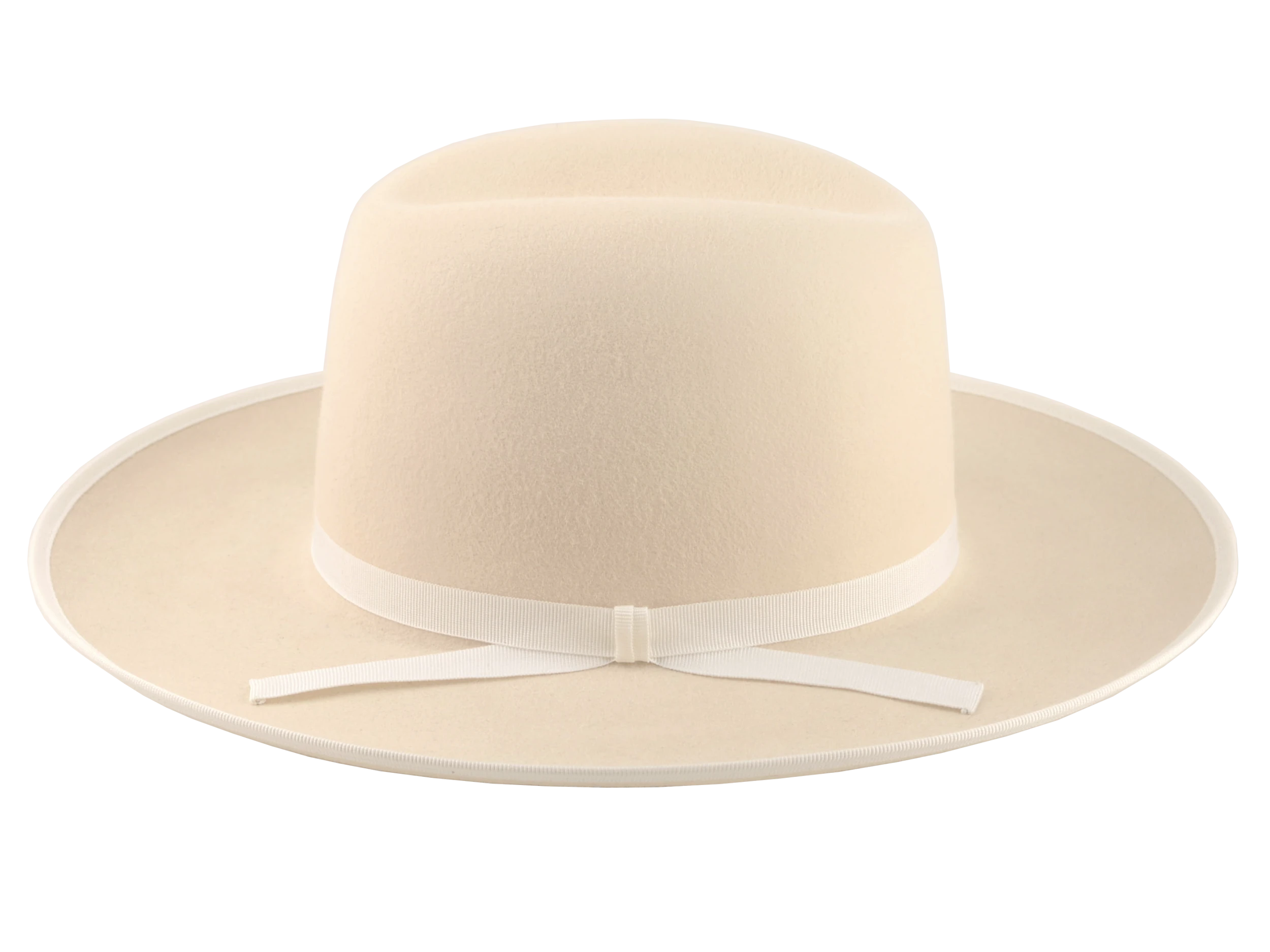 Cream Wide Brim Western Fedora - Wayfarer | Agnoulita Hats