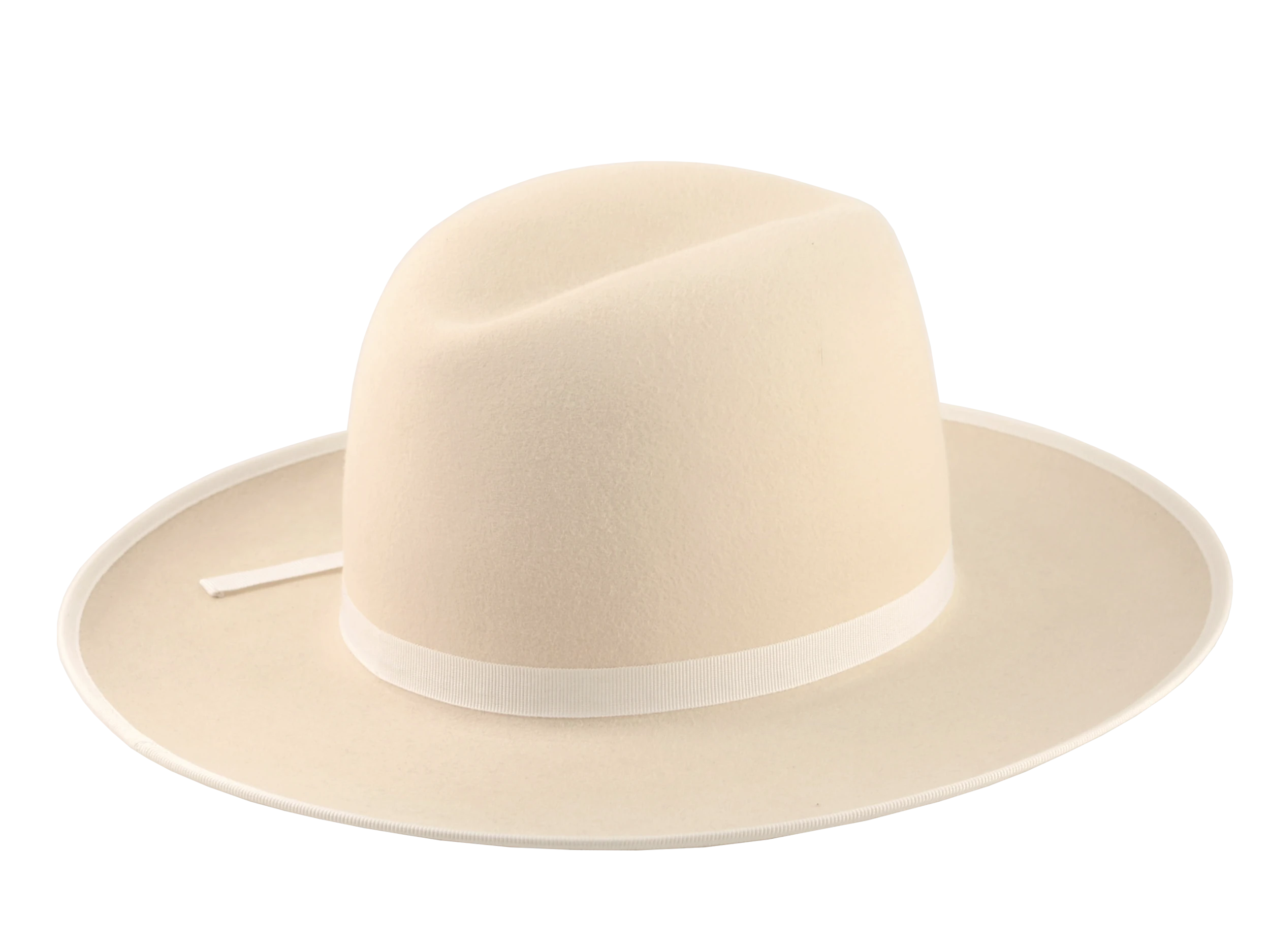 Cream Wide Brim Western Fedora - Wayfarer | Agnoulita Hats