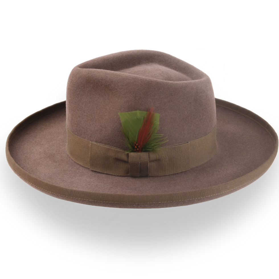 Wide Brim Fedora Hats for Men | Custom Sizes | Agnoulita – Agnoulita Hats