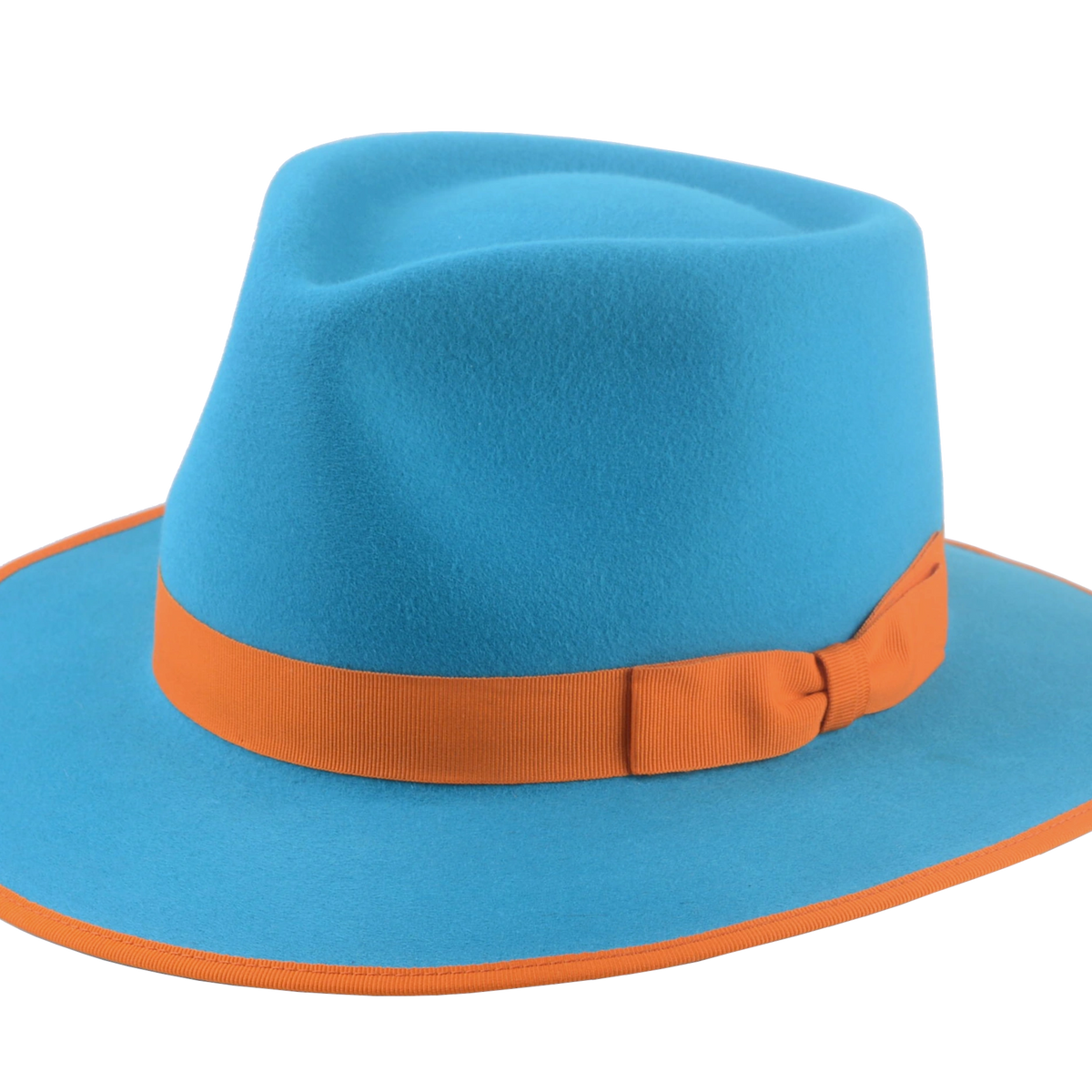 Custom Sky Blue Fedora - The Equinox | Agnoulita Hats