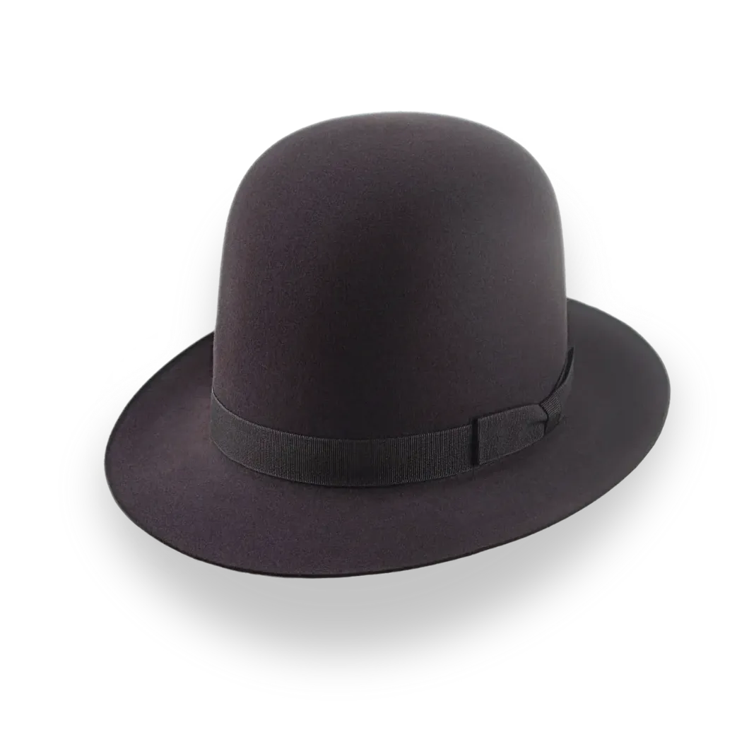 The Bobcat | Dark Brown Open Crown Fedora in Beaver Felt – Agnoulita Hats