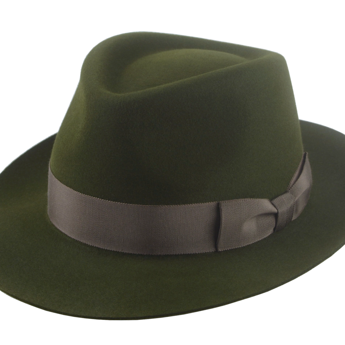 Classic Dark Green Fedora Hat - The Hunter | Agnoulita Hats
