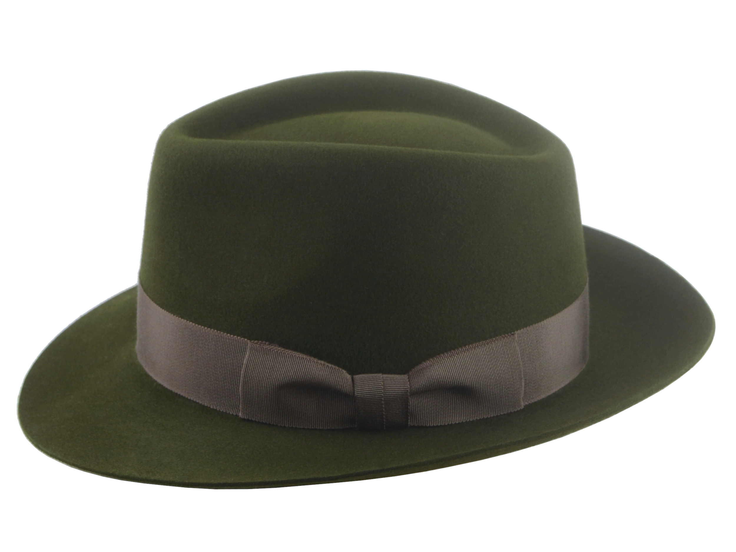 Classic Dark Green Fedora Hat - The Hunter | Agnoulita Hats
