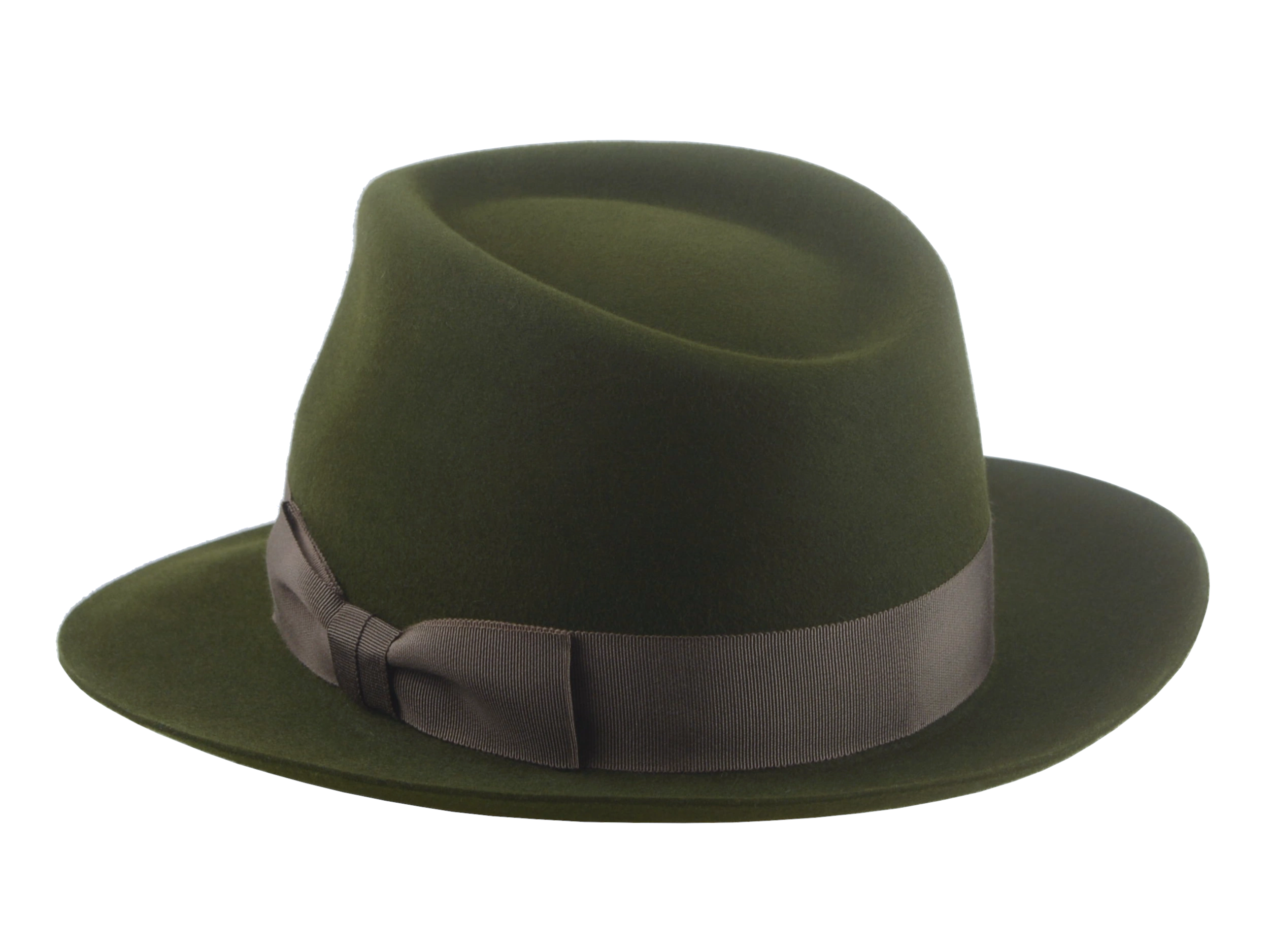 Classic Dark Green Fedora Hat - The Hunter | Agnoulita Hats