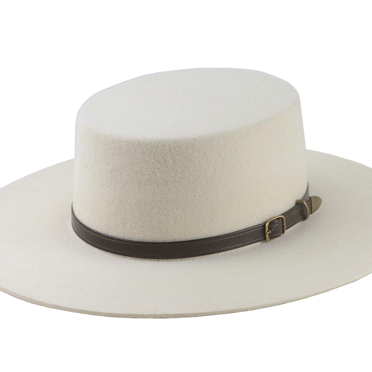 Flat Crown Wide Brim Bolero Hat - The Galloper | Agnoulita