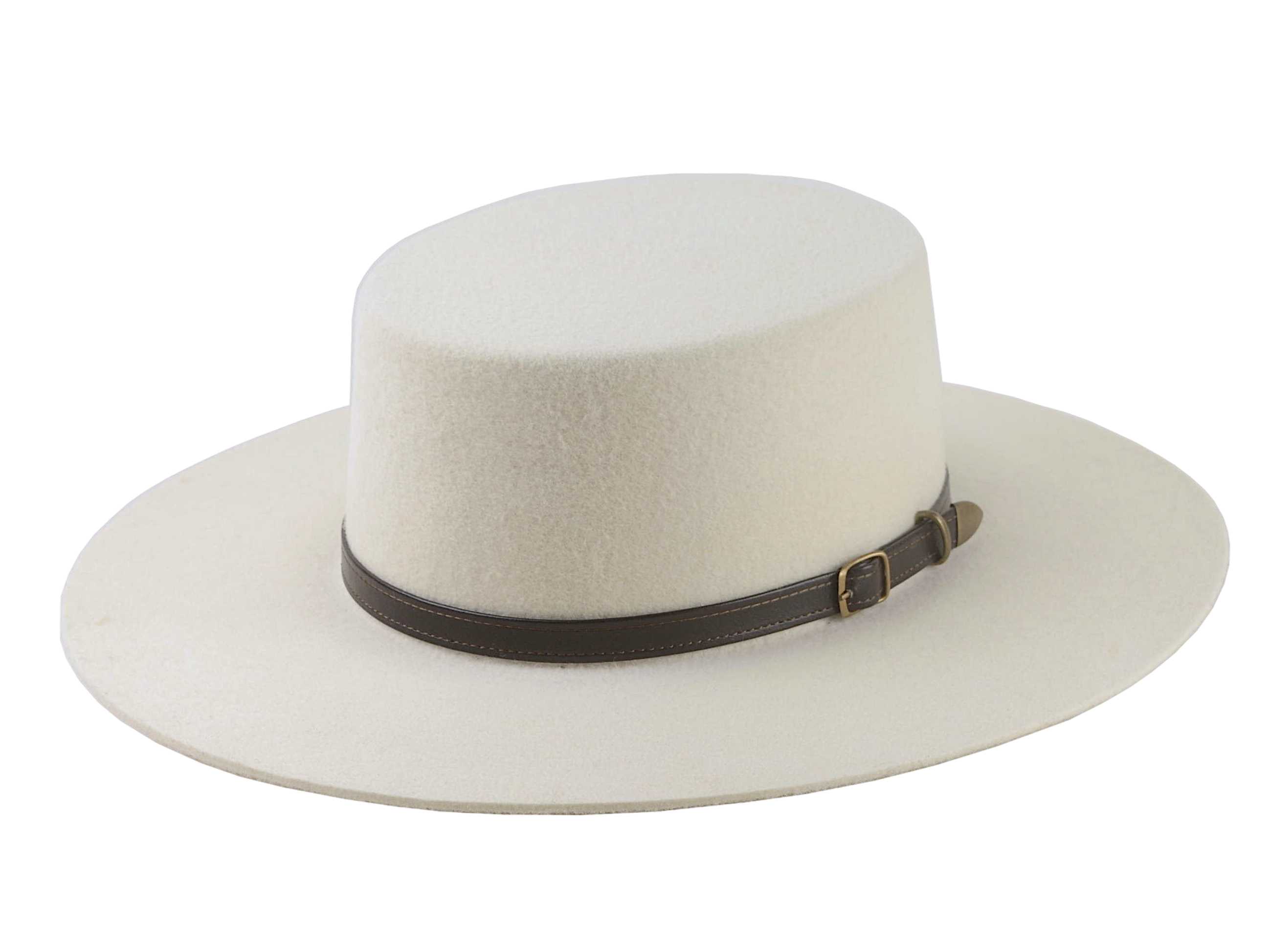 Flat Crown Wide Brim Bolero Hat - The Galloper | Agnoulita