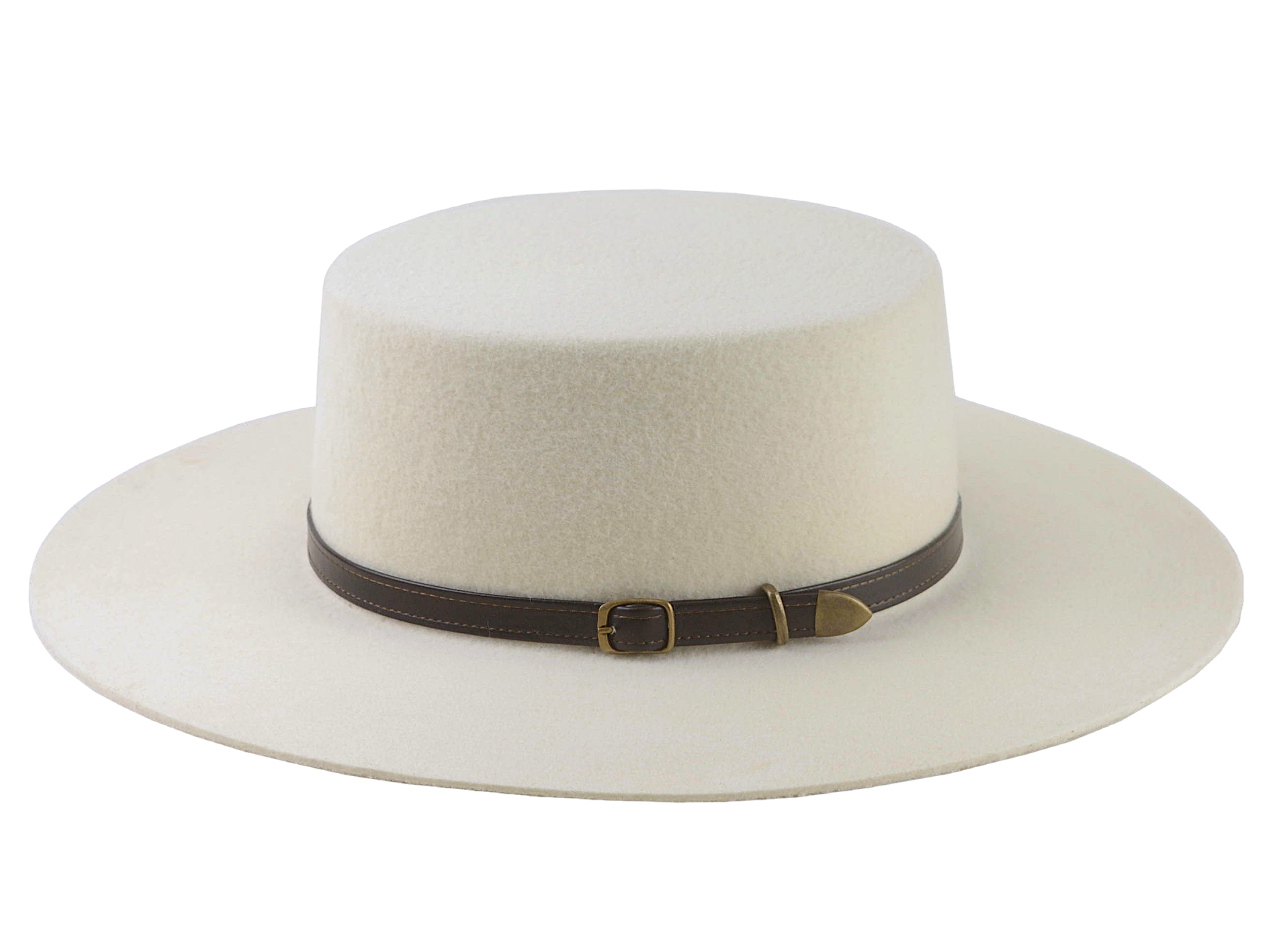 Flat Crown Wide Brim Bolero Hat - The Galloper | Agnoulita