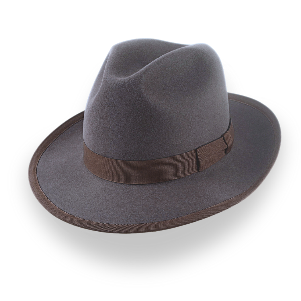 The Cavalieri | Caribou Grey Center-Dent Fedora – Agnoulita Hats