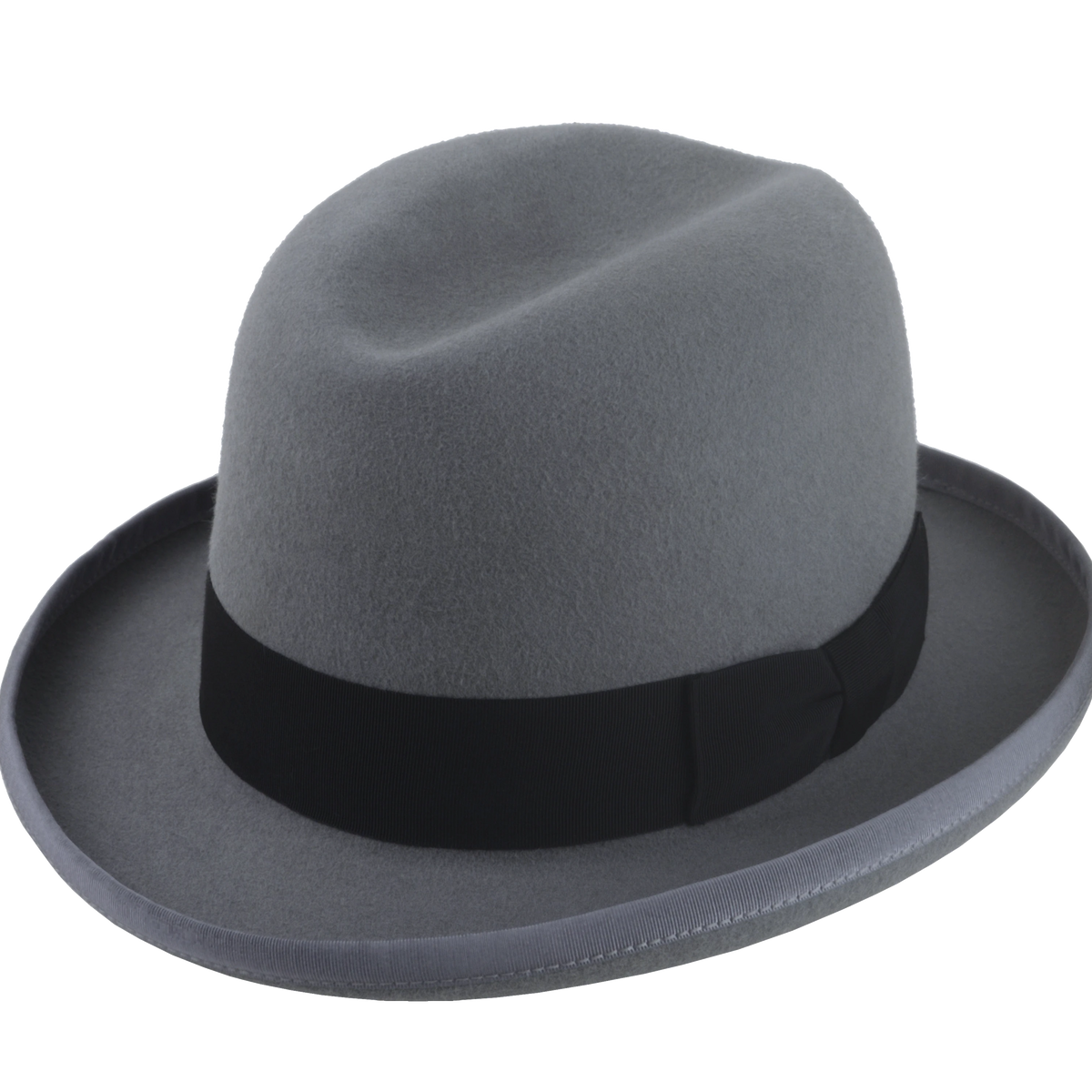 Classic Grey Homburg Hat - The Godfather | Agnoulita Hats