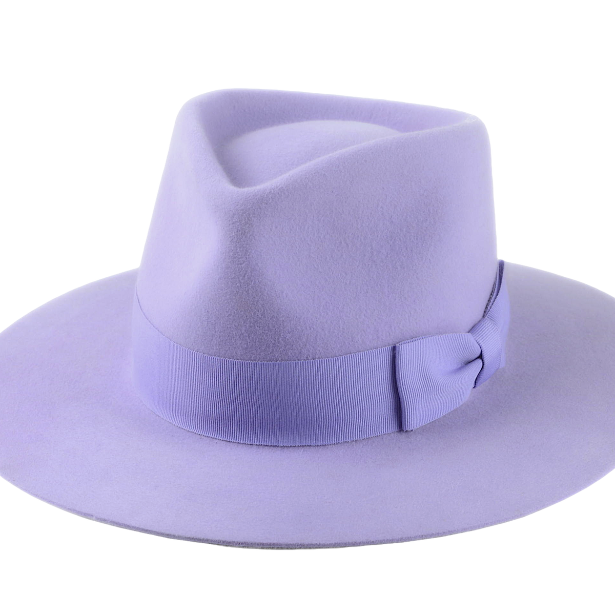 Light Purple Flat Brim Fedora - The Solo | Agnoulita Hats