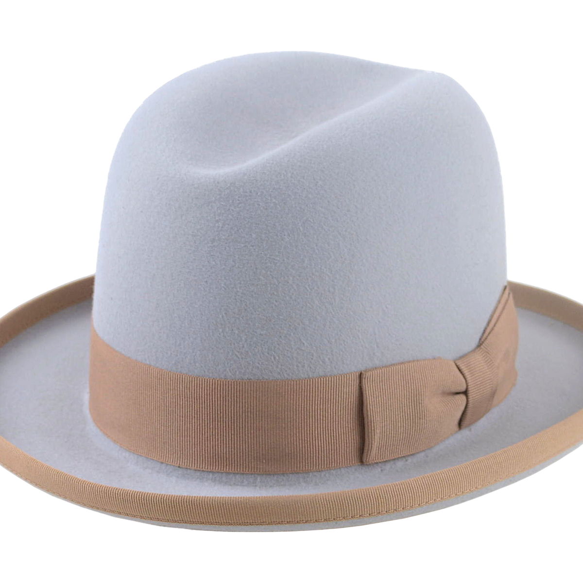 Light Grey Homburg Hat for Men - The Earl | Agnoulita Hats