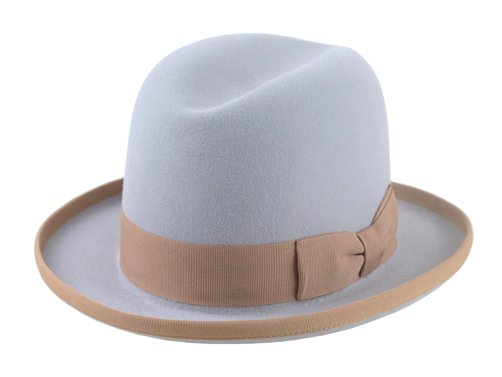 Light Grey Homburg Hat for Men - The Earl | Agnoulita Hats