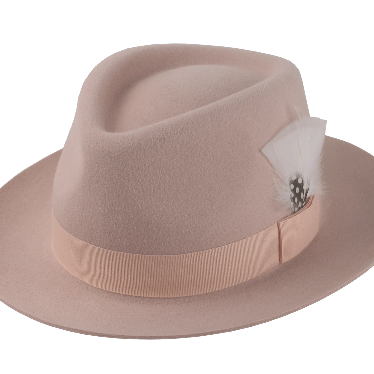 Light Pink Fedora Hat - The Clubber | Agnoulita Hats