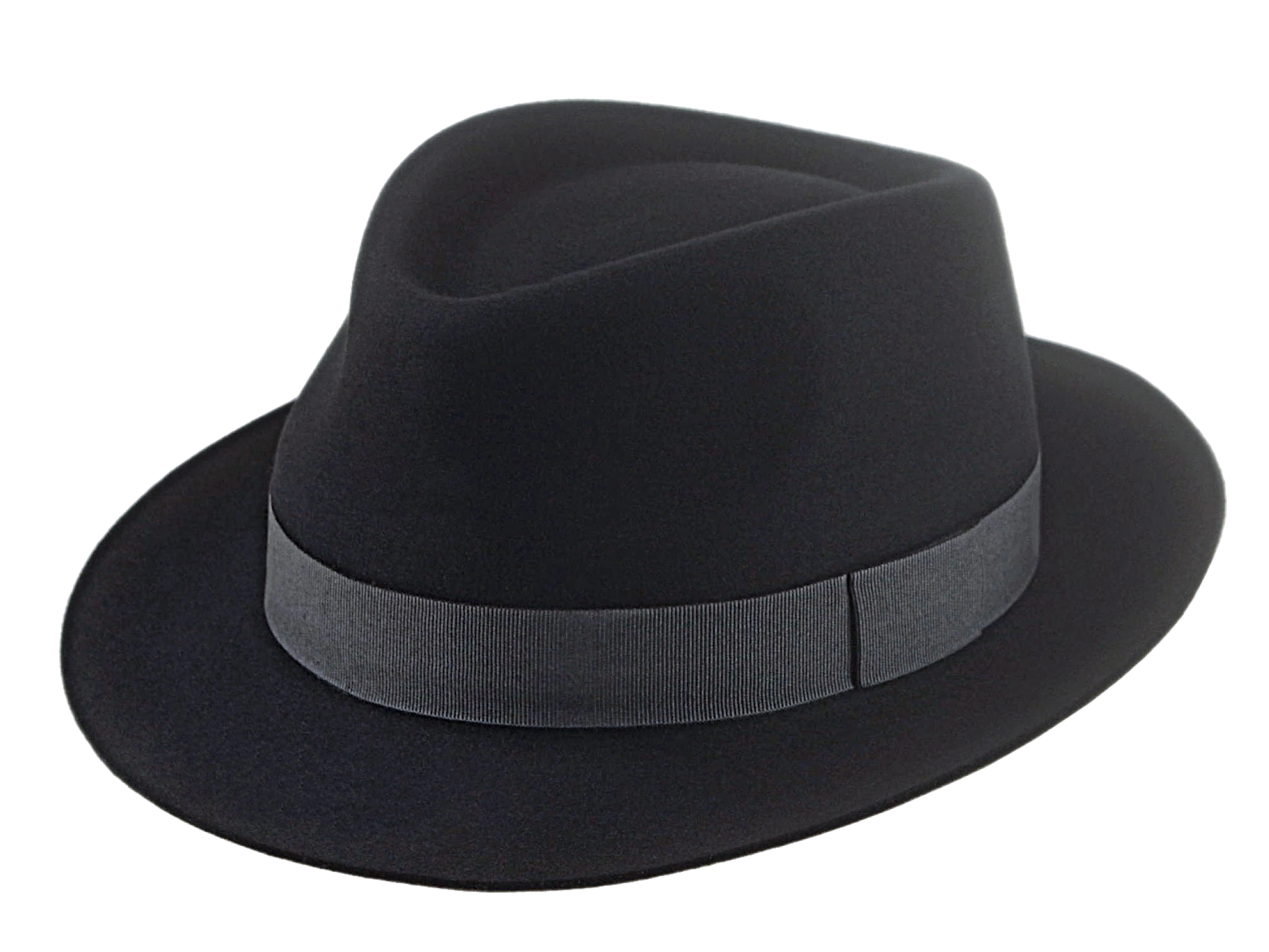 Black Low Crown Fedora Hat - The Cooper | Agnoulita Hats