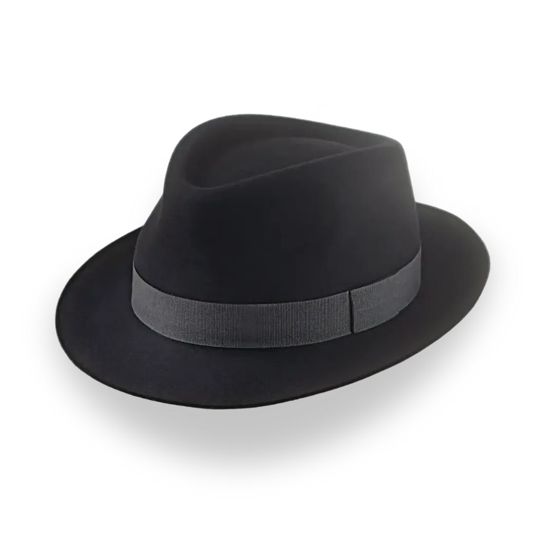 Black Low Crown Fedora Hat - The Cooper – Agnoulita Hats