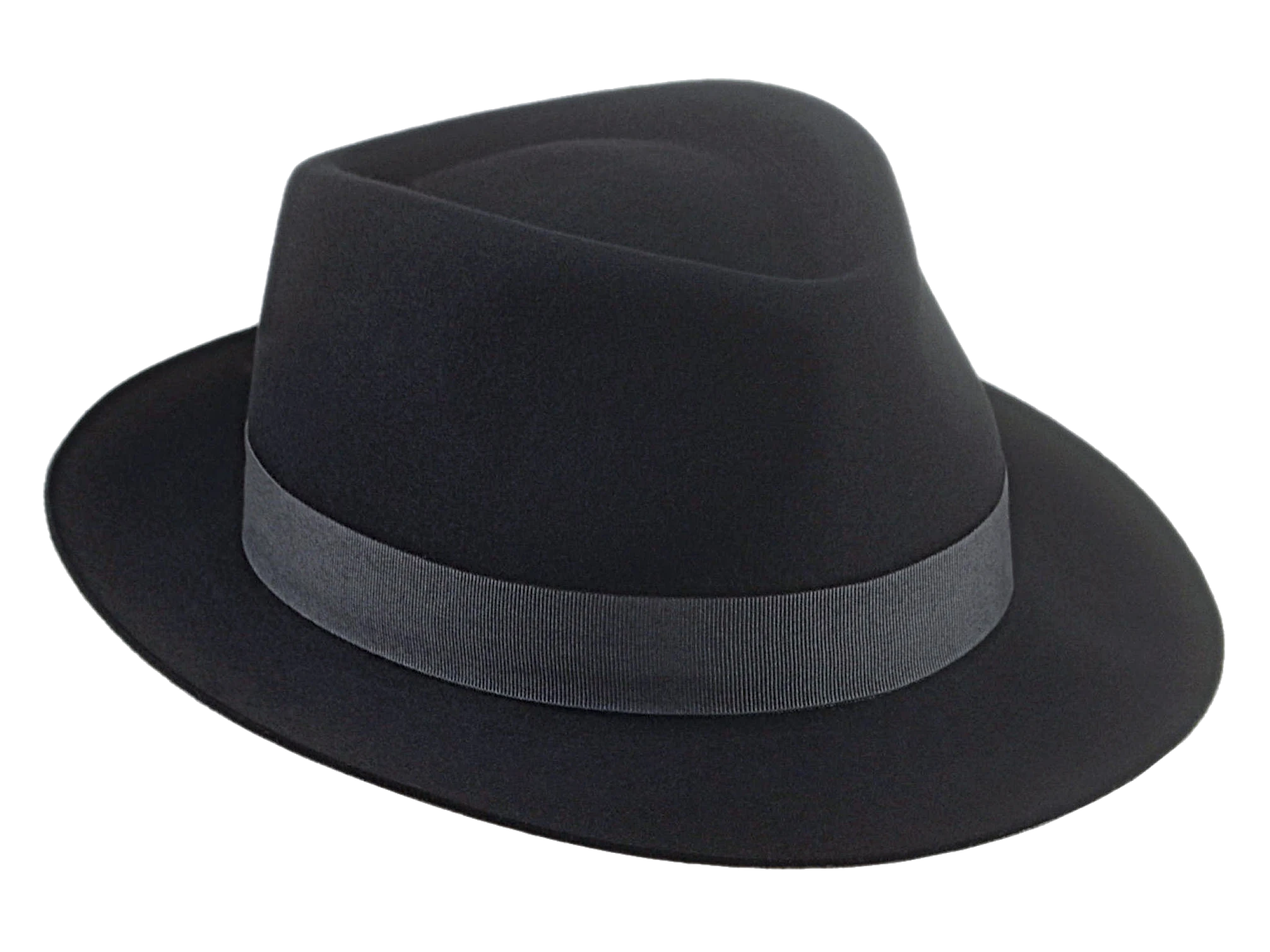 Black Low Crown Fedora Hat - The Cooper | Agnoulita Hats