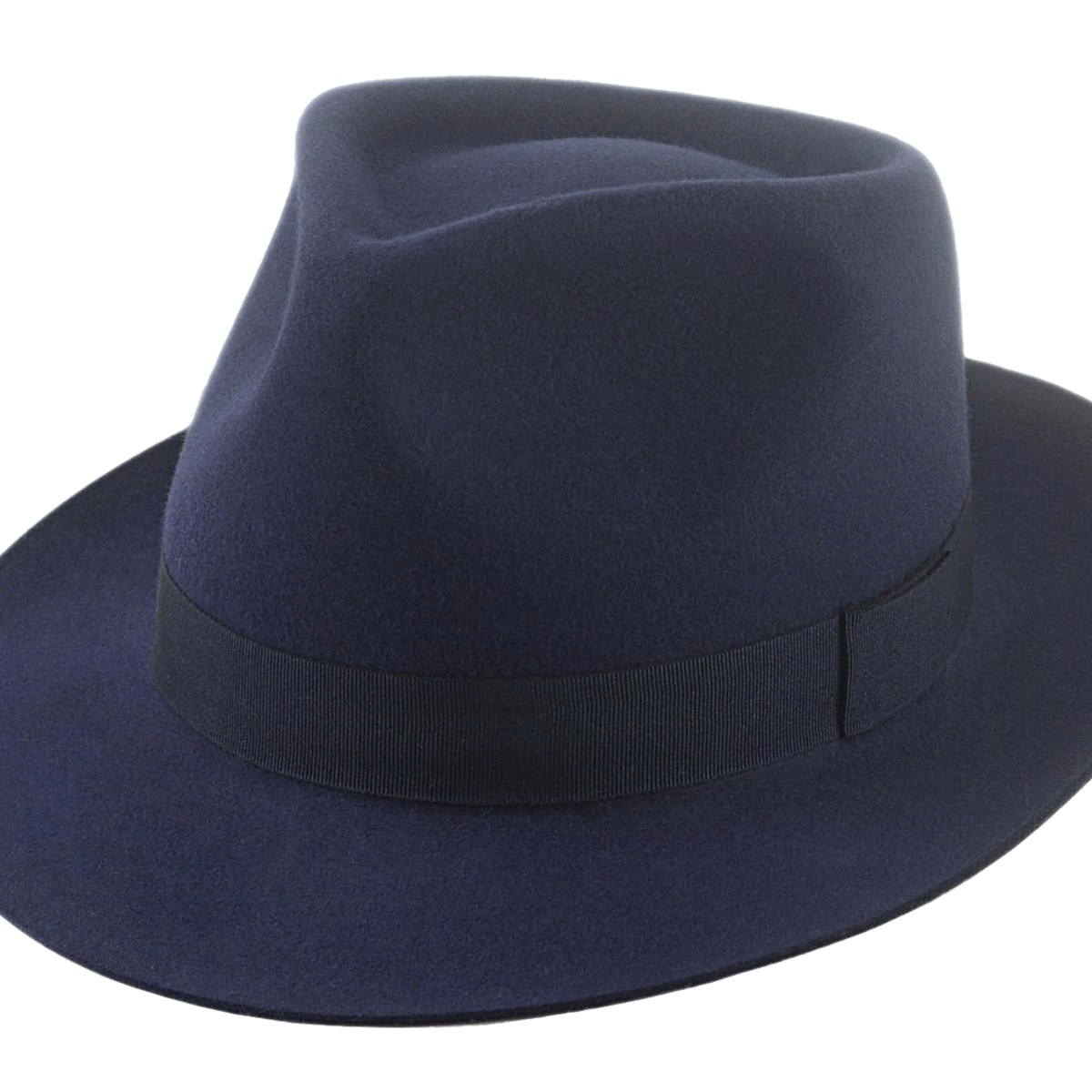 Navy Blue Teardrop Fedora - The Diplomat | Agnoulita Hats