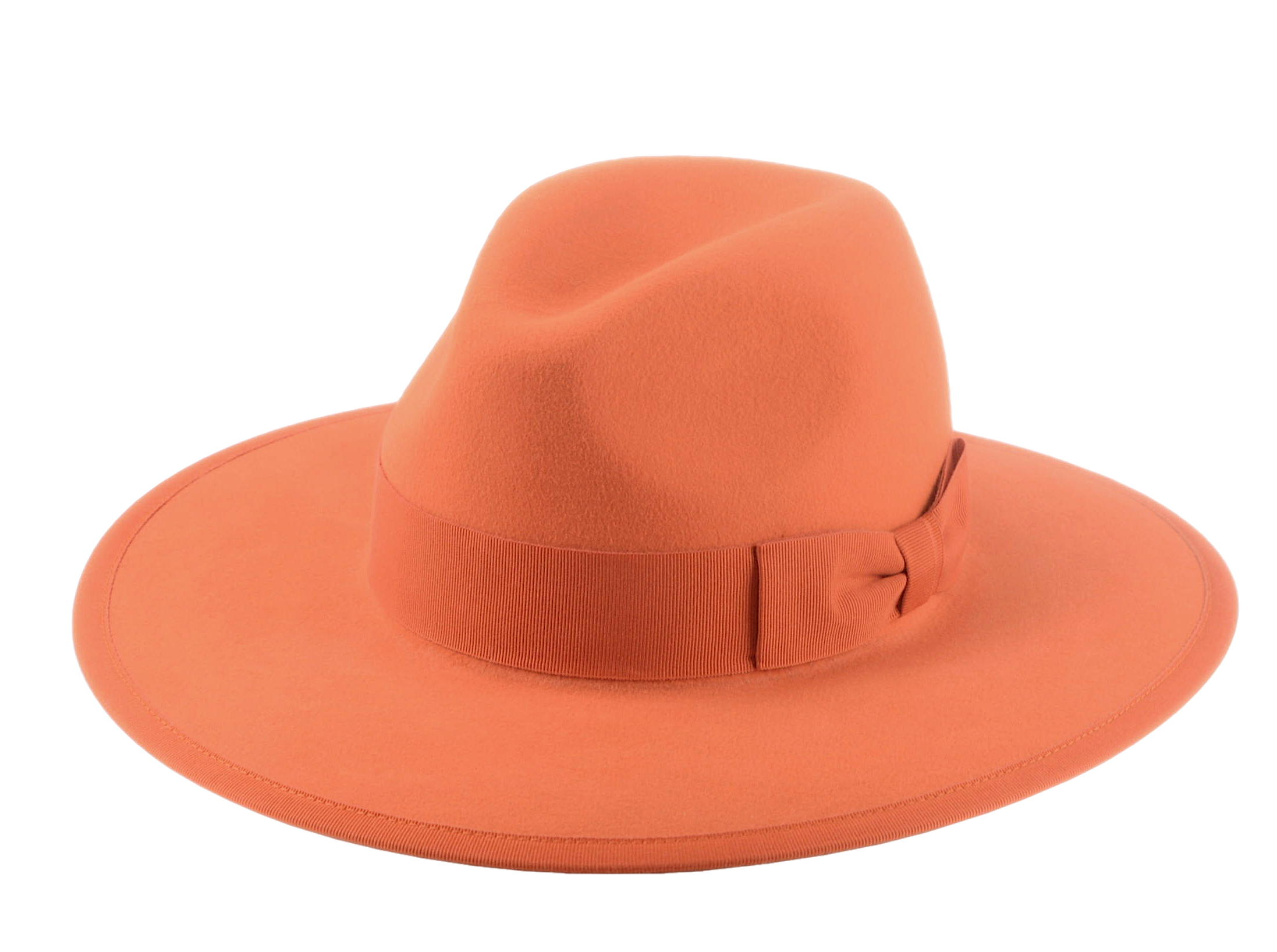 Orange Wide Brim Fedora - The Taylor | Agnoulita Hats