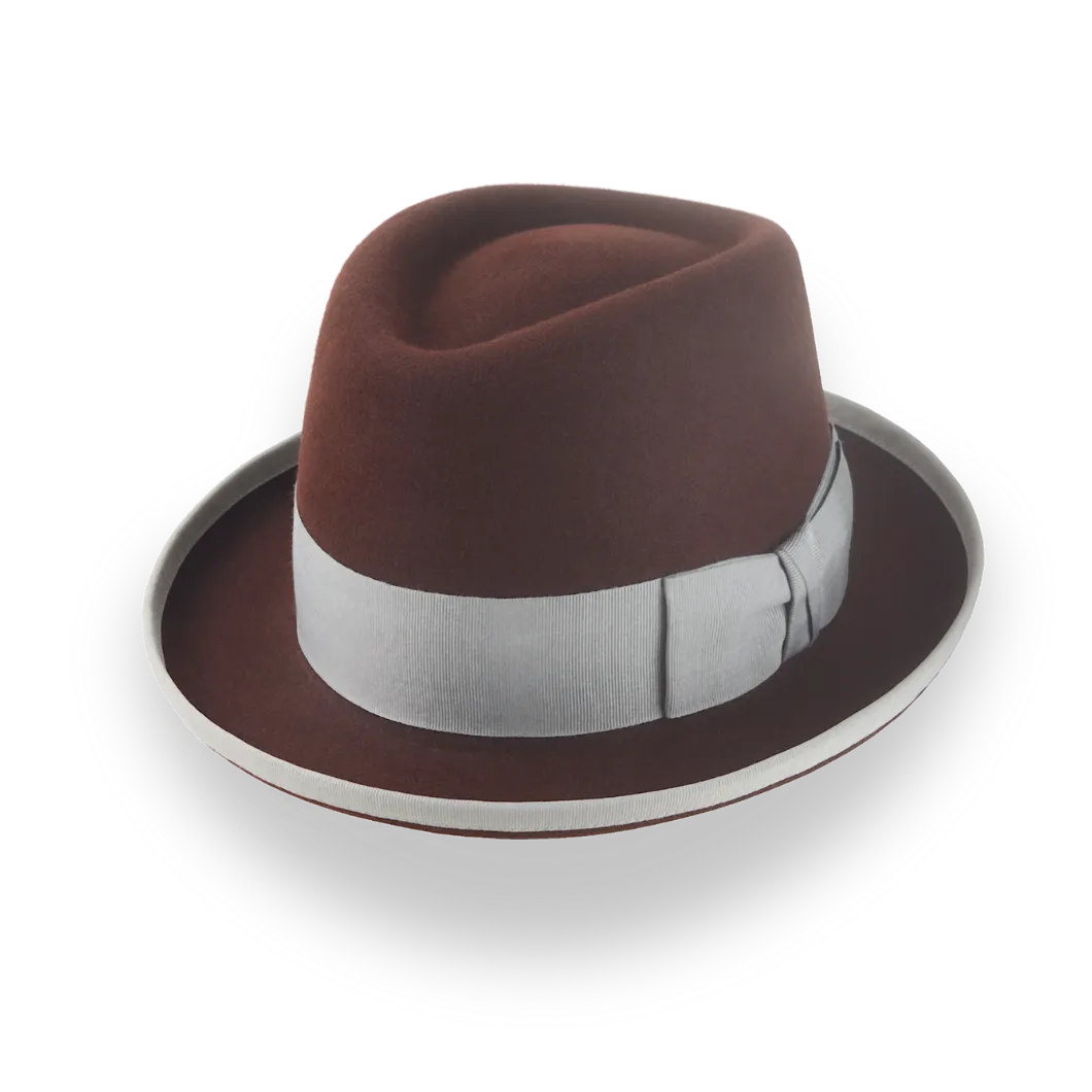 Teardrop Crown Homburg Hat - The Marathon – Agnoulita Hats