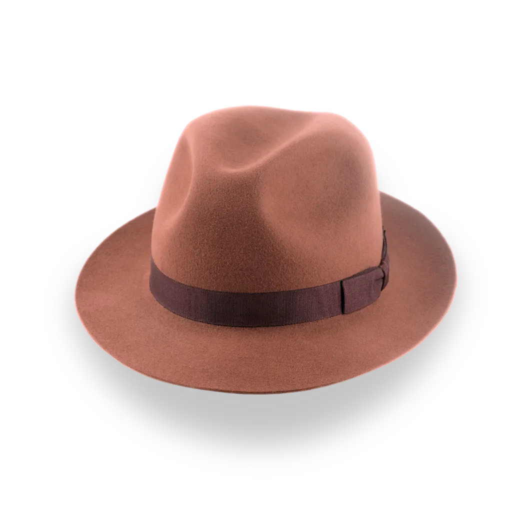Rust Short Brim Trilby Fedora - The Tomaso – Agnoulita Hats