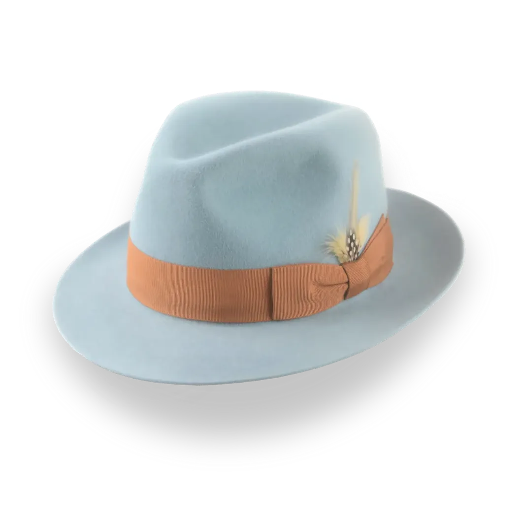 Sky Blue Trilby Hat - The Phoenix – Agnoulita Hats