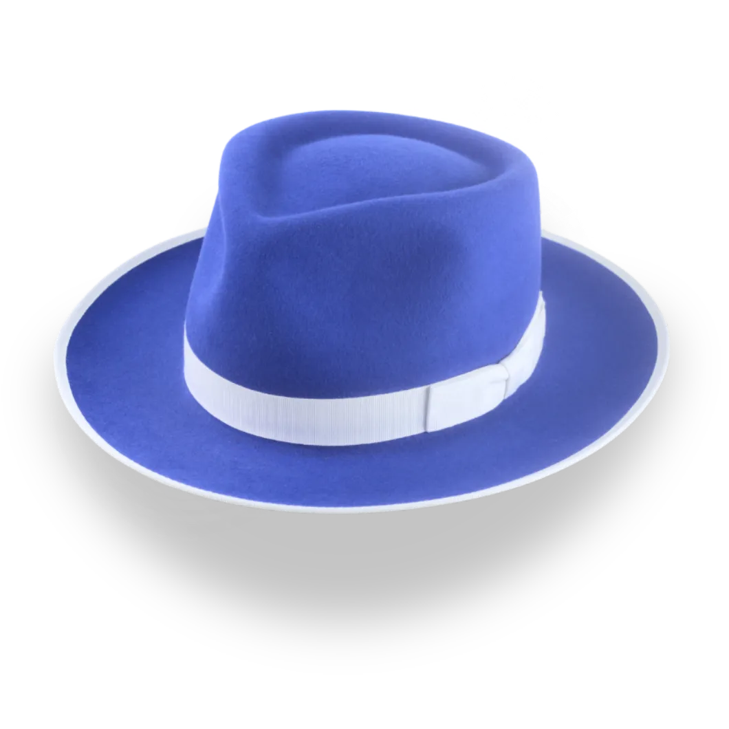 Stylish Royal Blue Fedora Hat - The Equinox – Agnoulita Hats