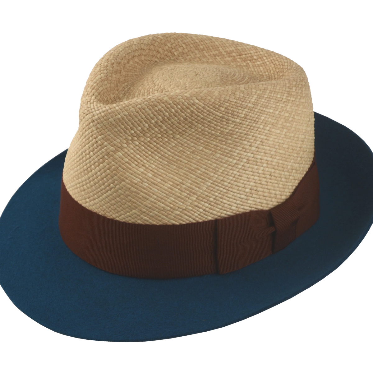 Custom Two-Tone Panama Fedora - Alexander | Agnoulita Hats