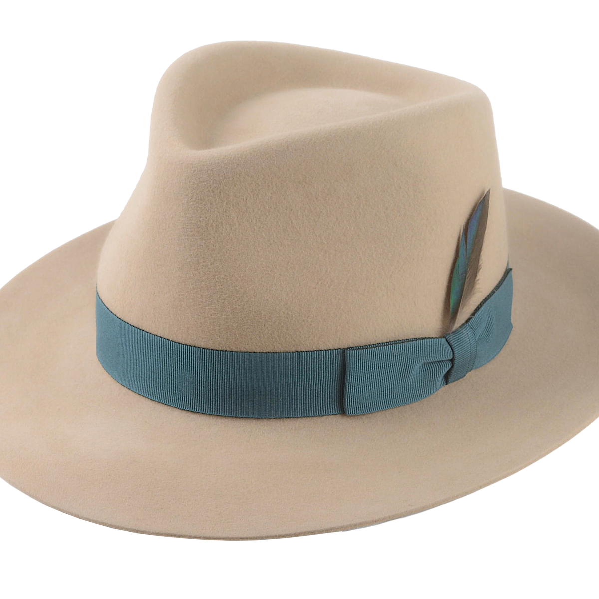 Handcrafted Tan Fedora - The Drake | Agnoulita Hats